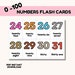 0- 100 Numbers Flash Cards Printable Children Educational Kids Learning ...