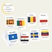 100 World Country Flags Flash Cards Instant Download Educational ...