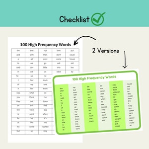 High Frequency Words Resources Pack 100 Frequency Words Children ...