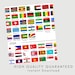 Flags of the World Wall Art, Educational Wall Print, Digital, Geography ...
