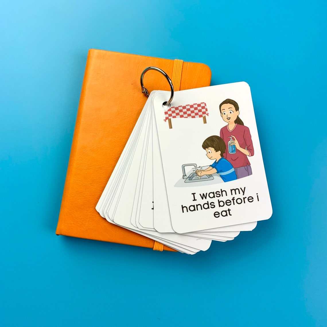 Personal Hygiene Flash Cards Home School Learning Children Toddler Kids ...