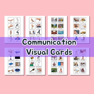 Non Verbal Communication Visual Cards Flash Cards Special - Etsy Australia