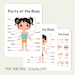 Parts of the Body Posters X 3 Kids Learning Human Anatomy - Etsy