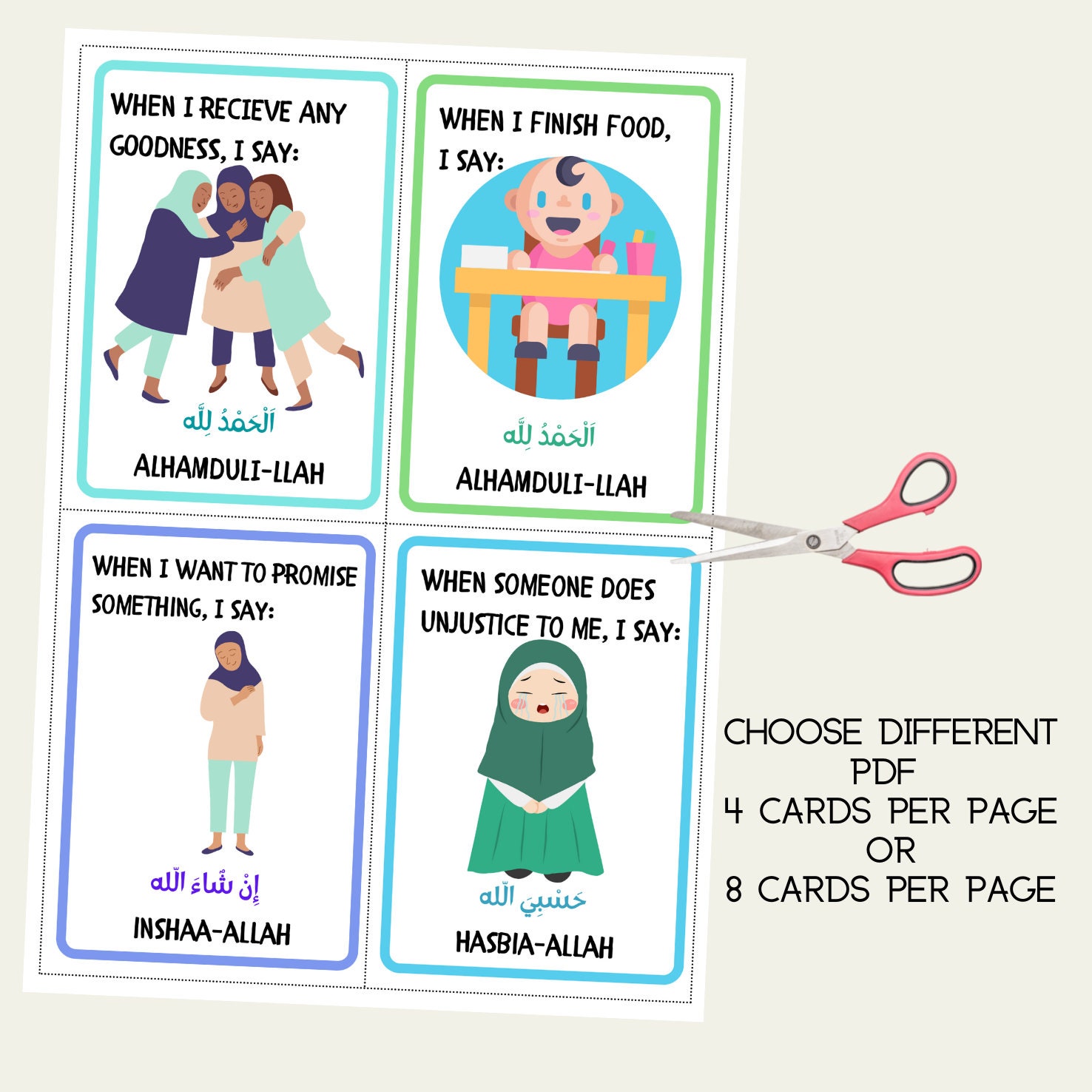 Daily Dua Islamic Pocket Flash Cards Muslim Digital - Etsy