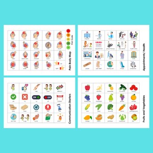 Communication Book, Non Verbal Cards, Visual Board, Special Needs ...