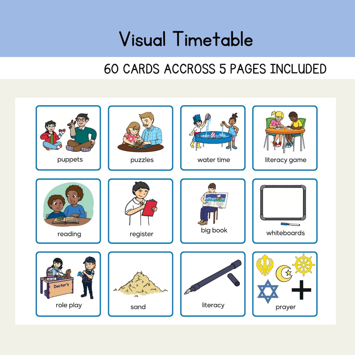 Visual Timetable Routine Classroom EYFS Home School Autism Special ...