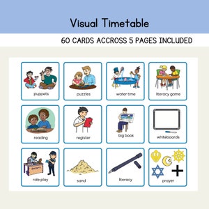 Visual Timetable Routine Classroom EYFS Home School Autism Special ...