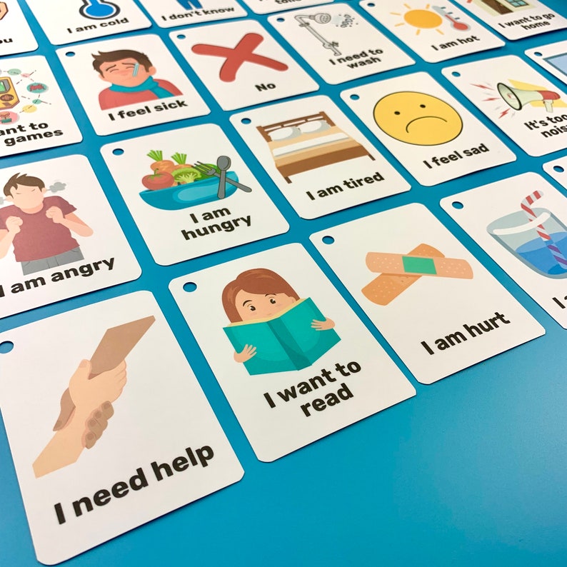 Communication Speech Flash Cards ASD Instant Download Special - Etsy