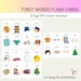 First Words Alphabet Flash Cards Baby Toddler Children Educational ...