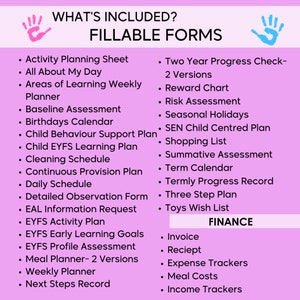 Daycare Forms, Daycare Paperwork Planning Child Assessment , Daycare ...