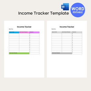Day Care Finance Bundle, Income Tracker, Receipts, Meal Costs ...