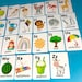Alphabet Flash Cards Preschool Kids Children First Words Printable ...