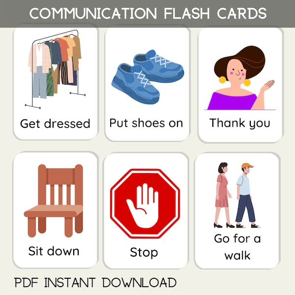 Communication Non Verbal Cards - Etsy Communication Non Verbal Cards - Etsy