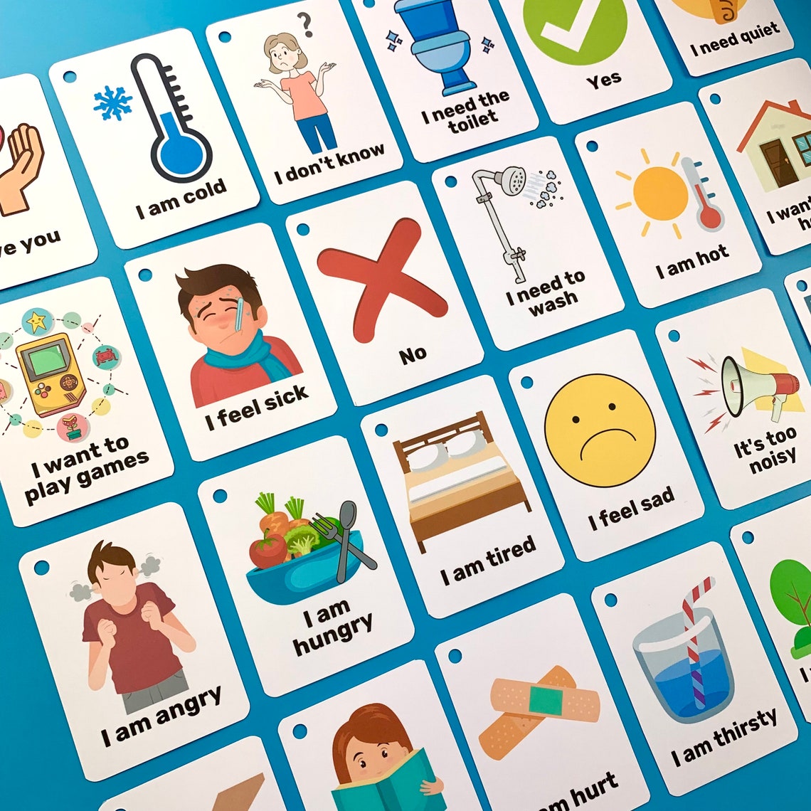 Communication Speech Flash Cards ASD Instant Download Special Needs ...