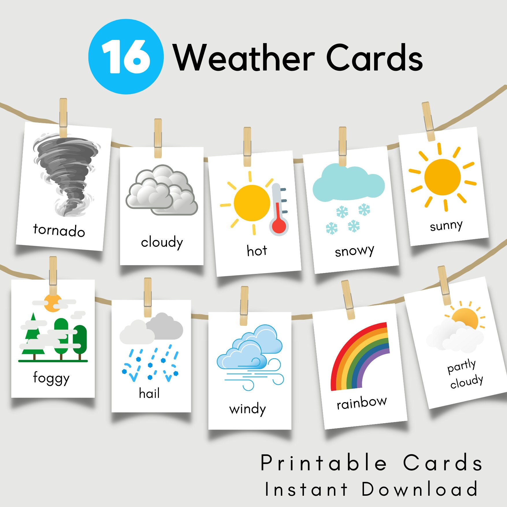 Snowy Flash Card