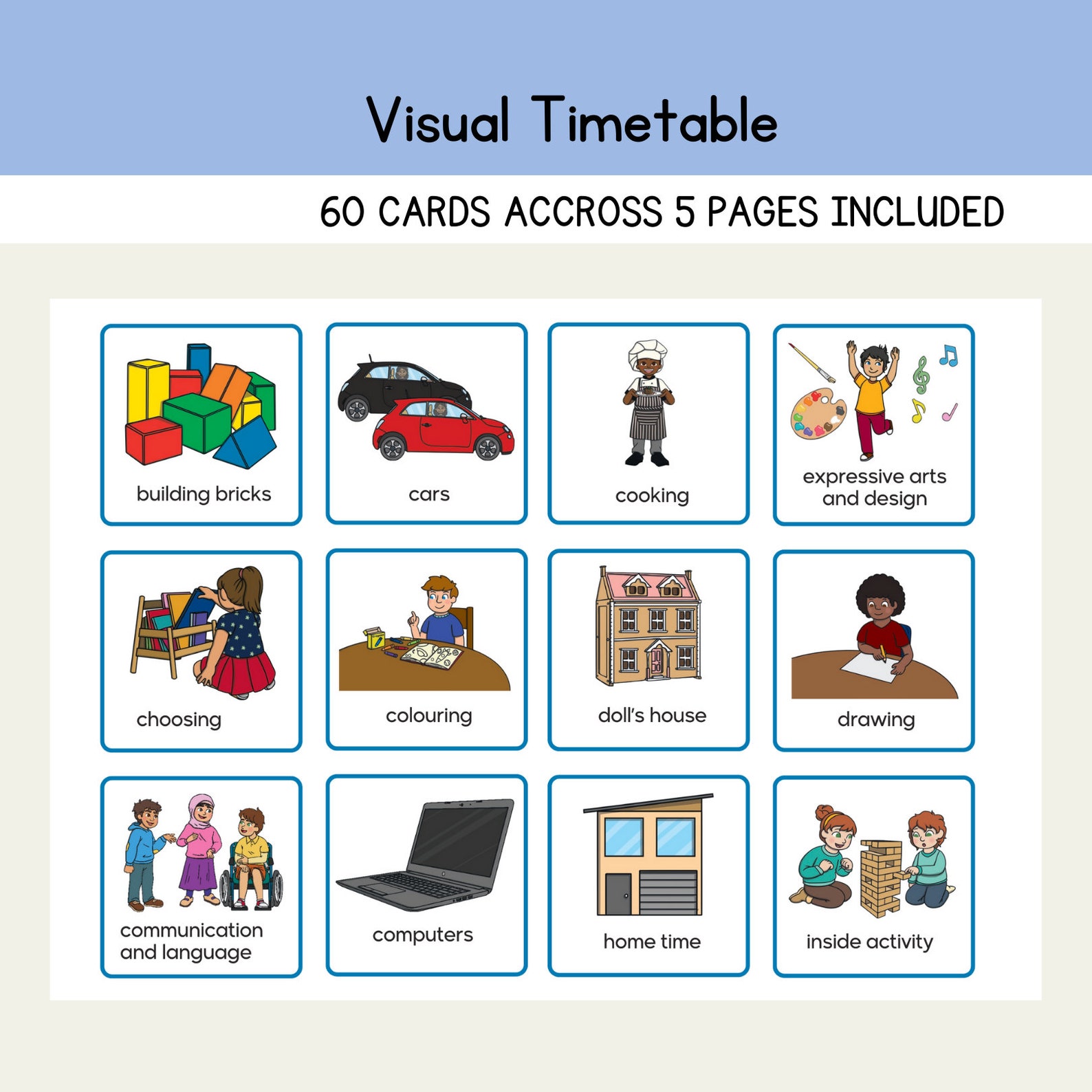 Visual Timetable Routine Classroom EYFS Home School Autism Special ...