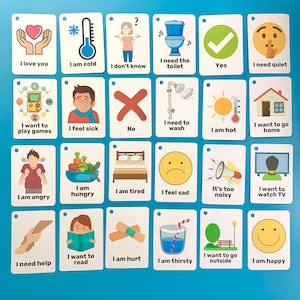 Communication Speech Flash Cards ASD Instant Download Special Needs ...