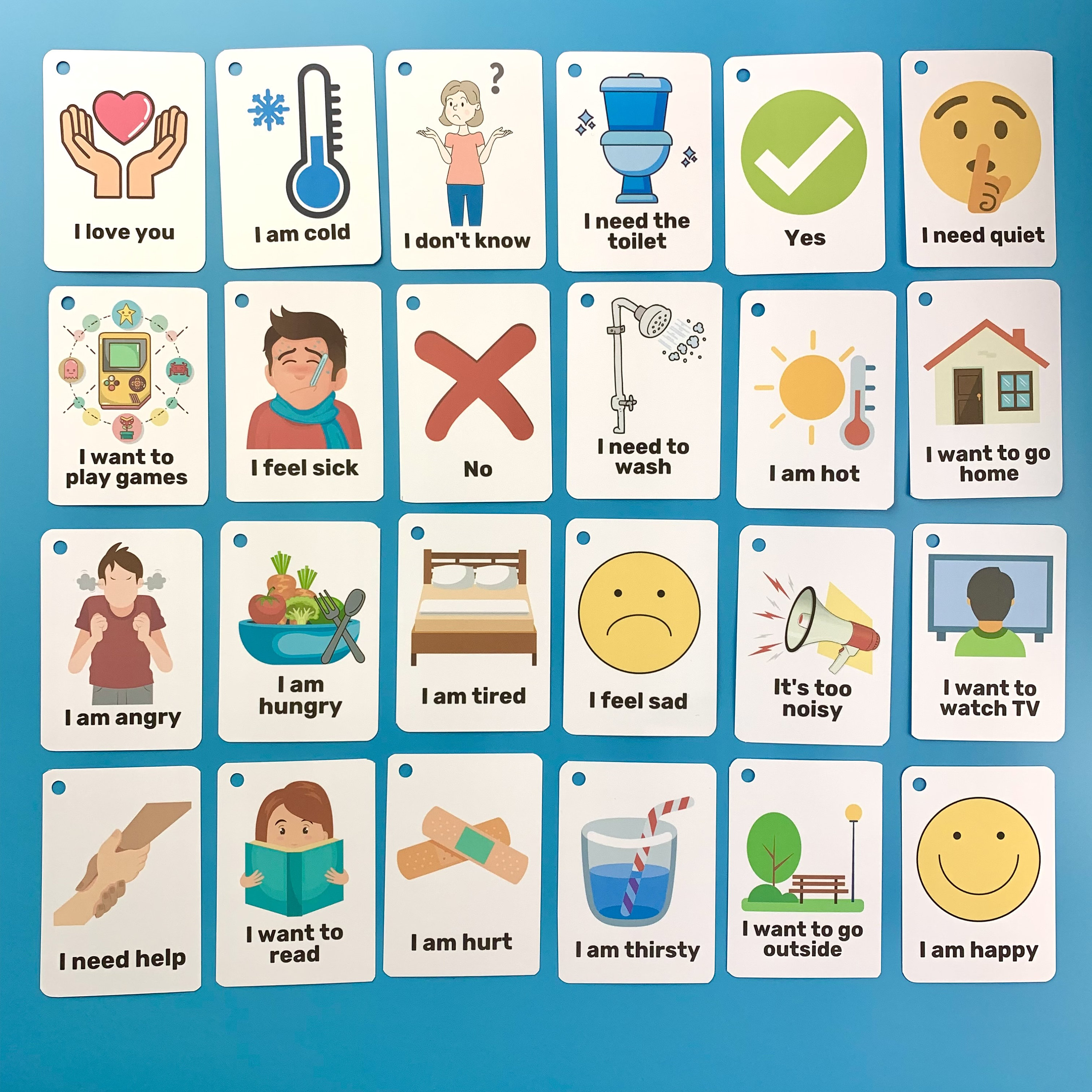 Communication Speech Flash Cards ASD Instant Download Special Needs ...