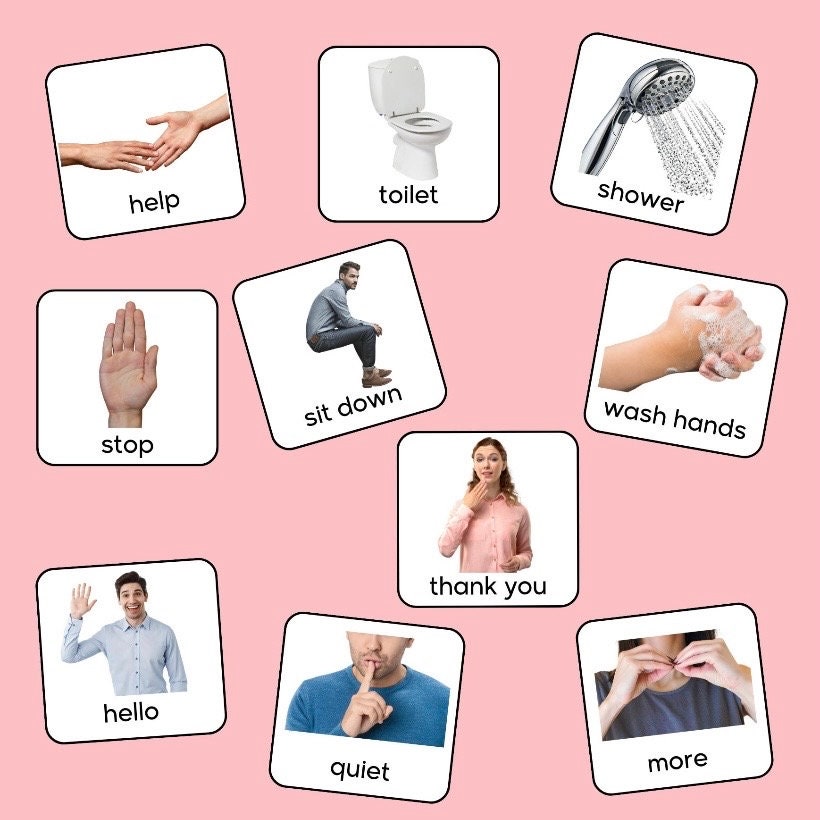 Non Verbal Communication Visual Cards Flash Cards Special Needs ...