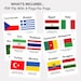 100 World Country Flags Flash Cards Instant Download - Etsy