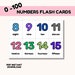 0- 100 Numbers Flash Cards Printable Children Educational Kids Learning ...