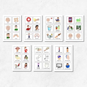Communication Cards, Speech Flash Cards, Non Verbal Cards, Special ...