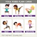 Yoga Poses Positions Flash Cards Children Preschool Educational ...