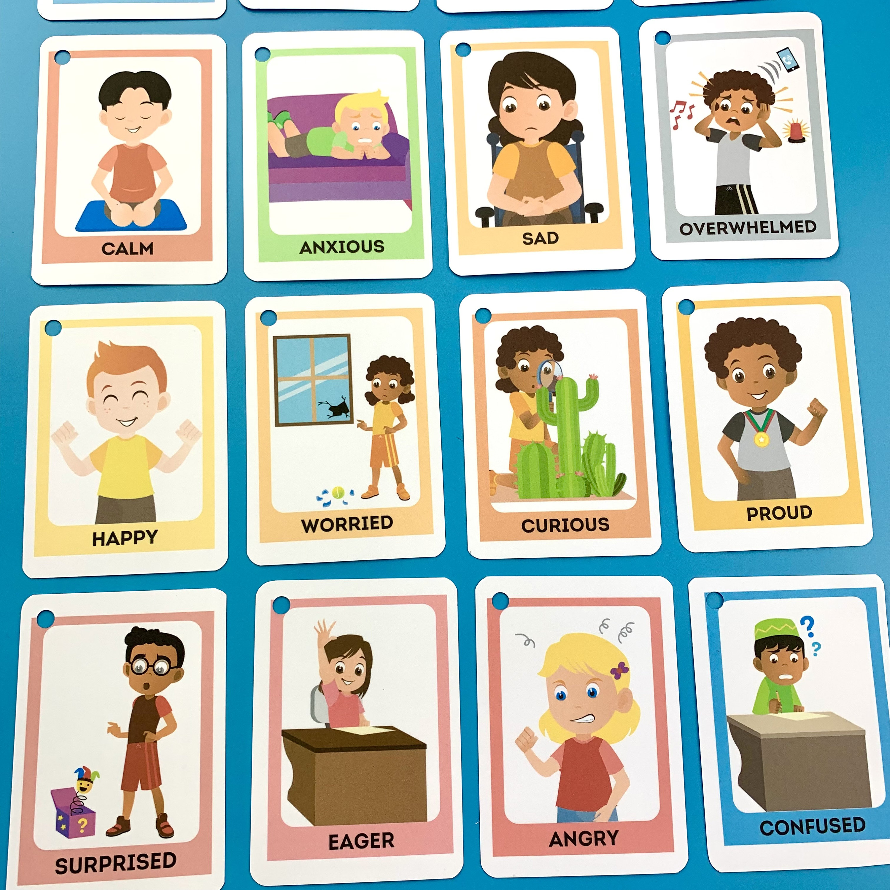 Emotions Feelings Flash Cards PDF Printable Download Children ...