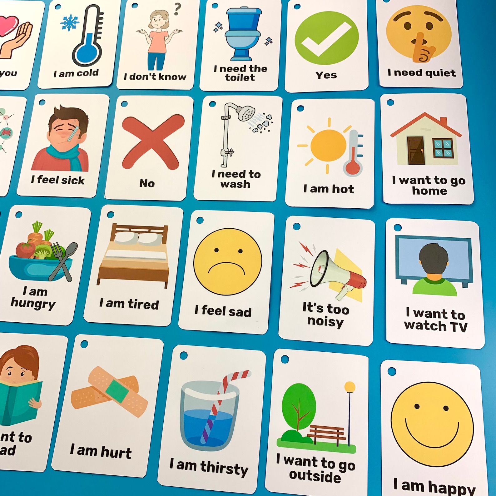 Communication Speech Flash Cards ASD Instant Download Special Needs ...