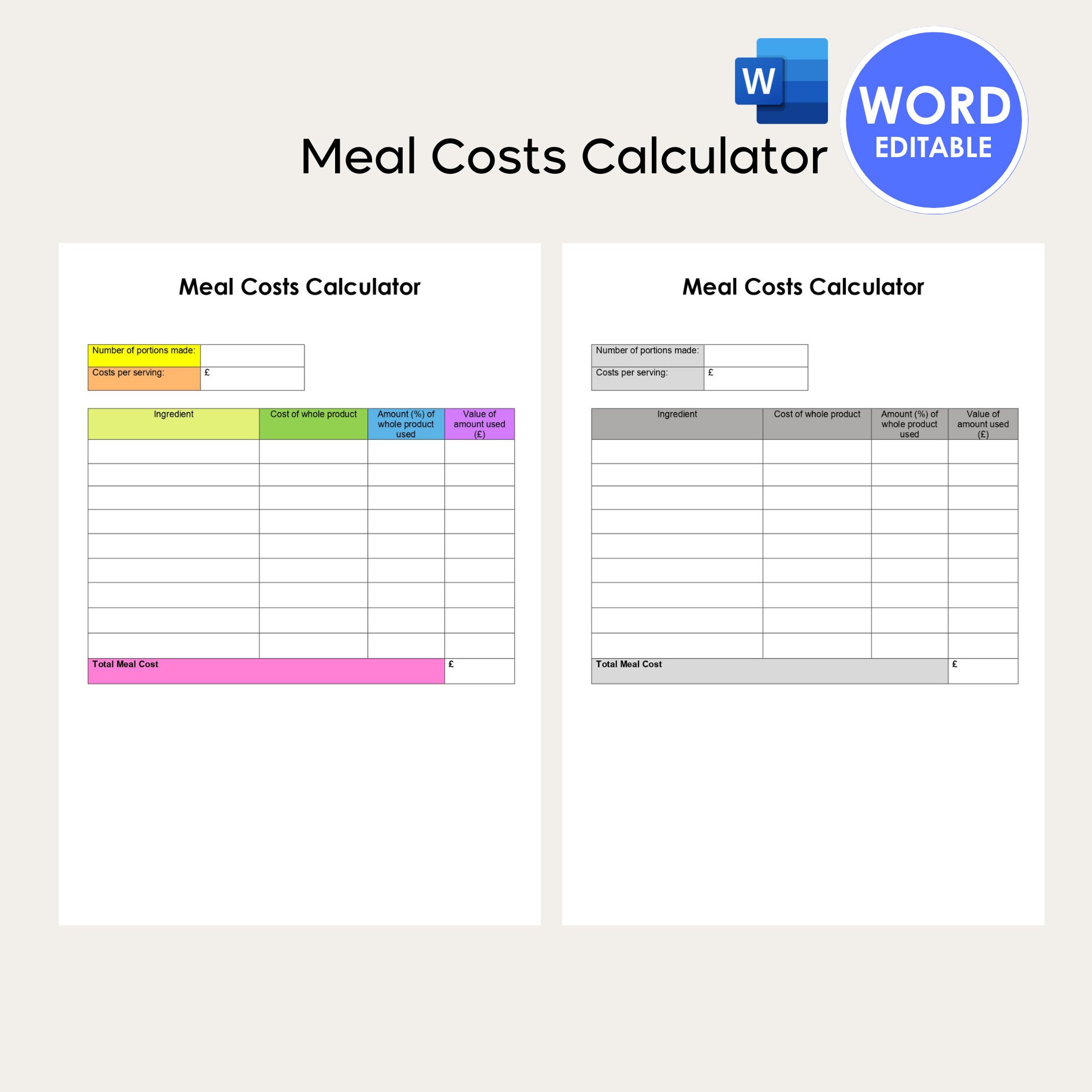 Day Care Finance Bundle, Income Tracker, Receipts, Meal Costs ...