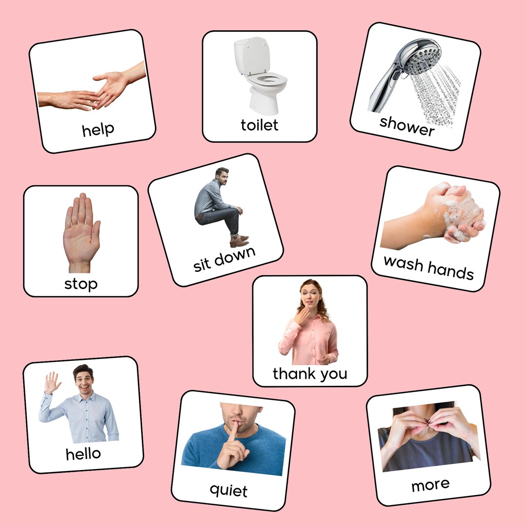 Non Verbal Communication Visual Cards Flash Cards Special Needs ...