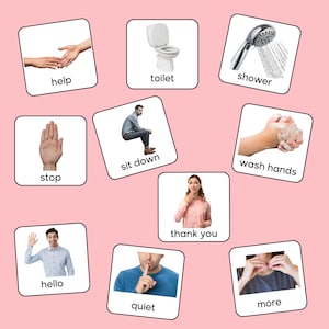 Non Verbal Communication Visual Cards Flash Cards Special - Etsy Australia