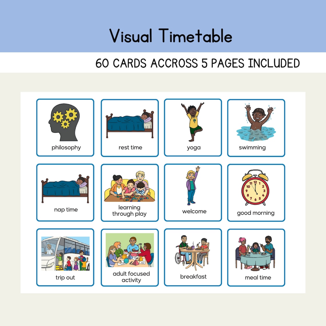 Visual Timetable Routine Classroom EYFS Home School Autism Special ...