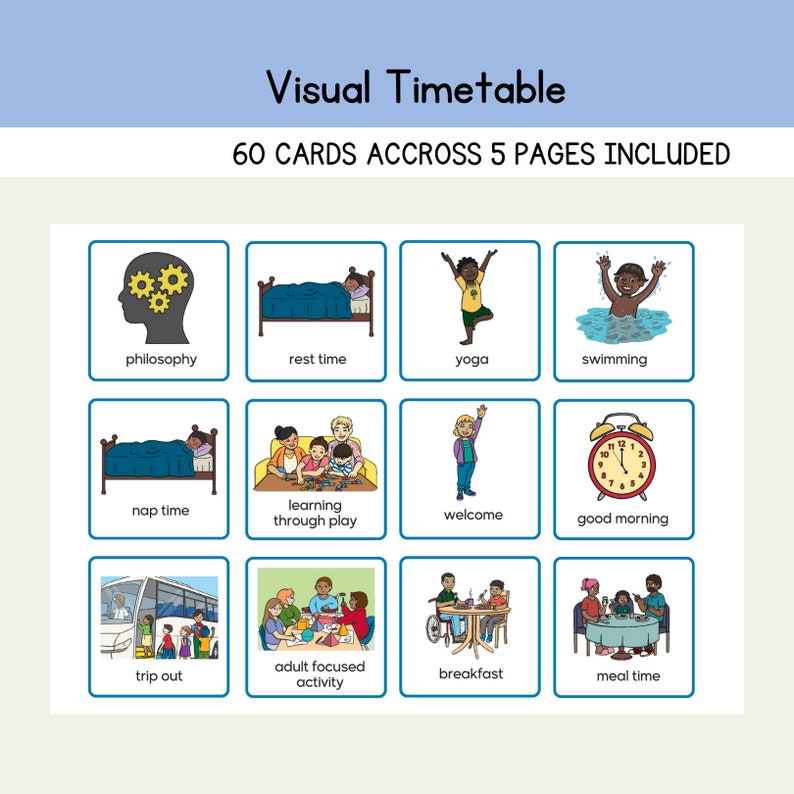 Visual Timetable Routine Classroom EYFS Home School Autism Special ...