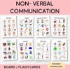56 Non-verbal Communication Cards, Feelings Wants Needs Flashcards ...