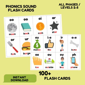 Phonics Flash Cards Download Printable Frequency Words First Preschool ...
