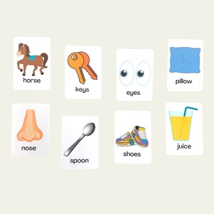 First Words Alphabet Flash Cards Baby Toddler Children - Etsy