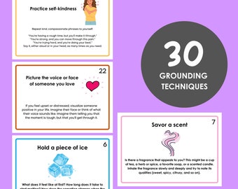Grounding Techniques for Trauma Printable | Coping Skills Worksheet ...