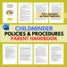 Daycare Parent Handbook Policies and Procedures Childminder Paperwork ...