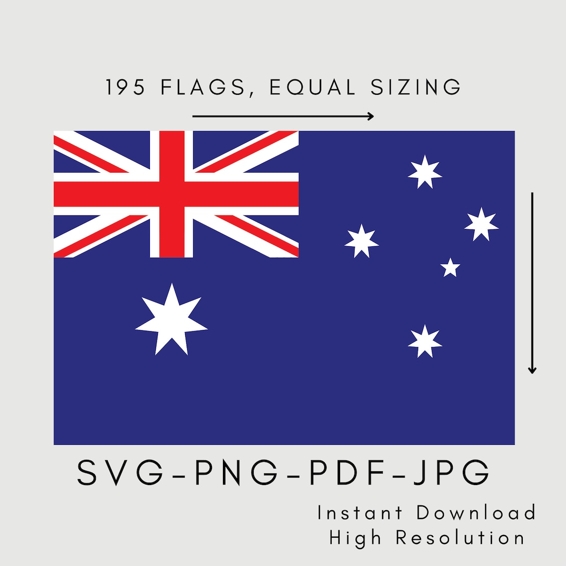 Flags of the World Bundle Svg Pdf Png Jpg Files Digital Download, 95 ...