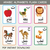Arabic 3 Letter Word Reading Cards, Blending Practice Cards, Early ...