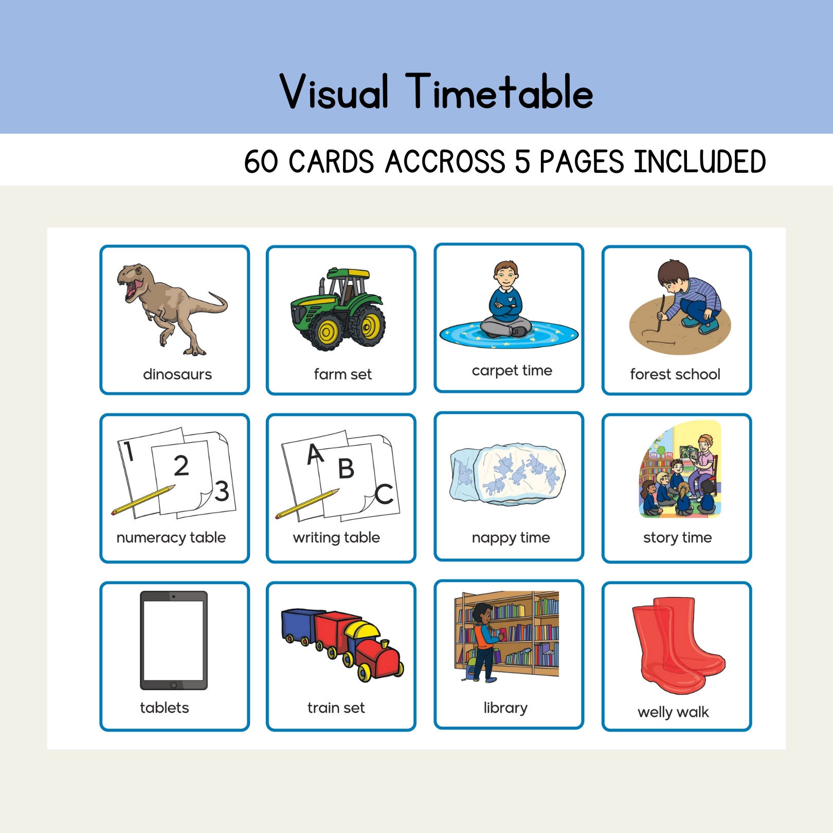Visual Timetable Routine Classroom EYFS Home School Autism Special ...