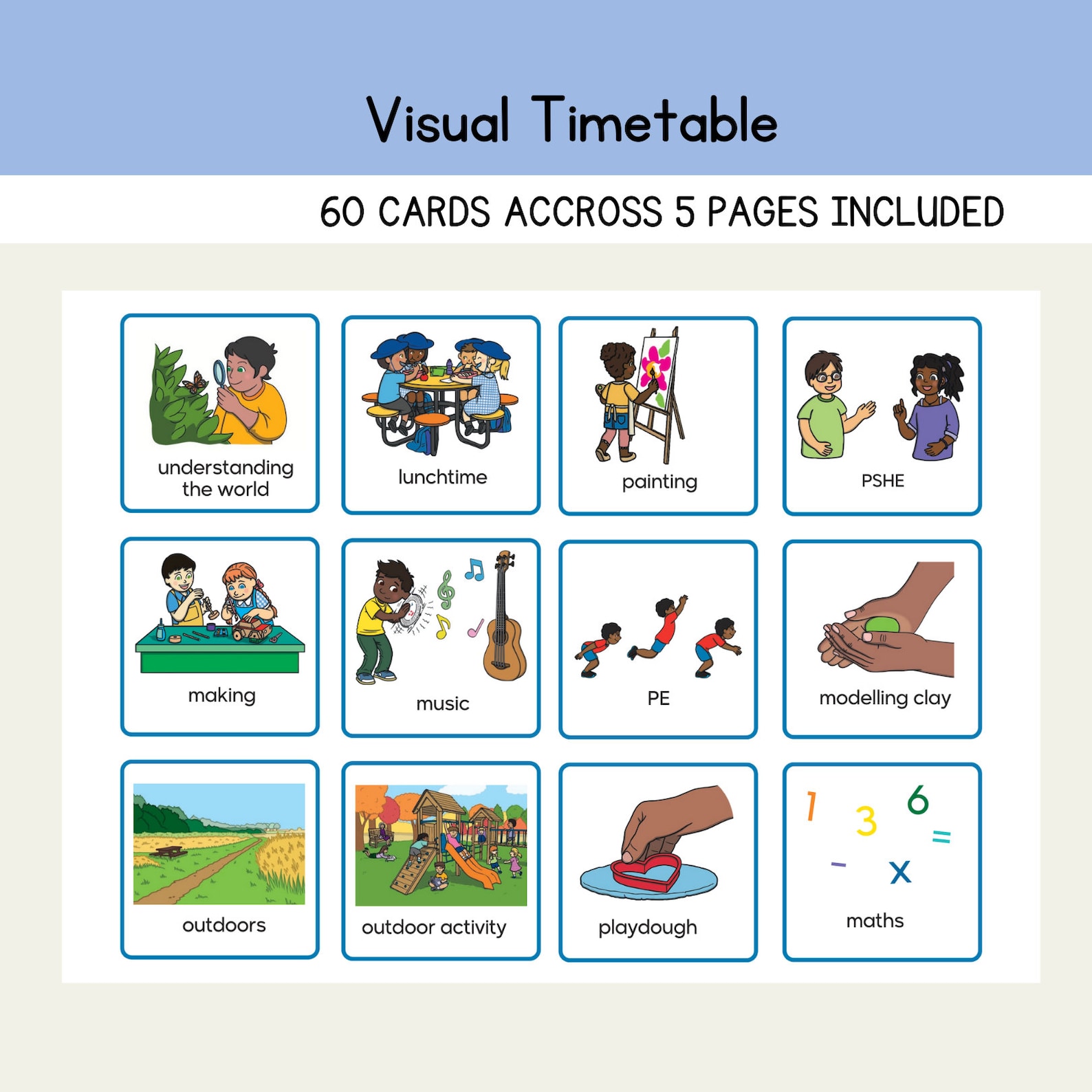 Visual Timetable Routine Classroom EYFS Home School Autism Special ...