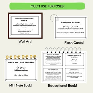 70+ Daily Dua Cards Islamic Pocket Flash Cards Muslim Digital ...