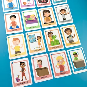 Emotions Feelings Flash Cards PDF Printable Download Children ...