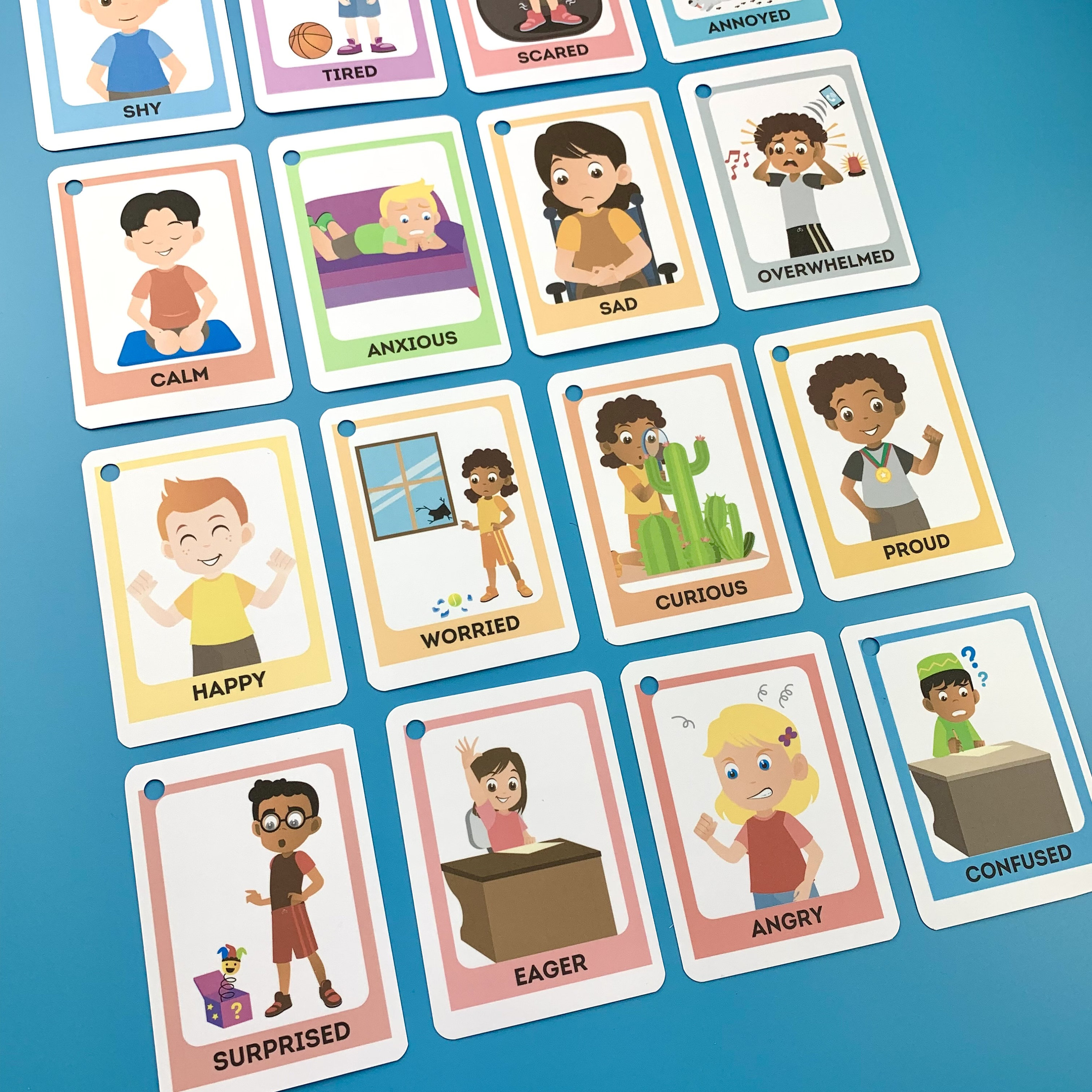 Emotions Feelings Flash Cards PDF Printable Download Children ...