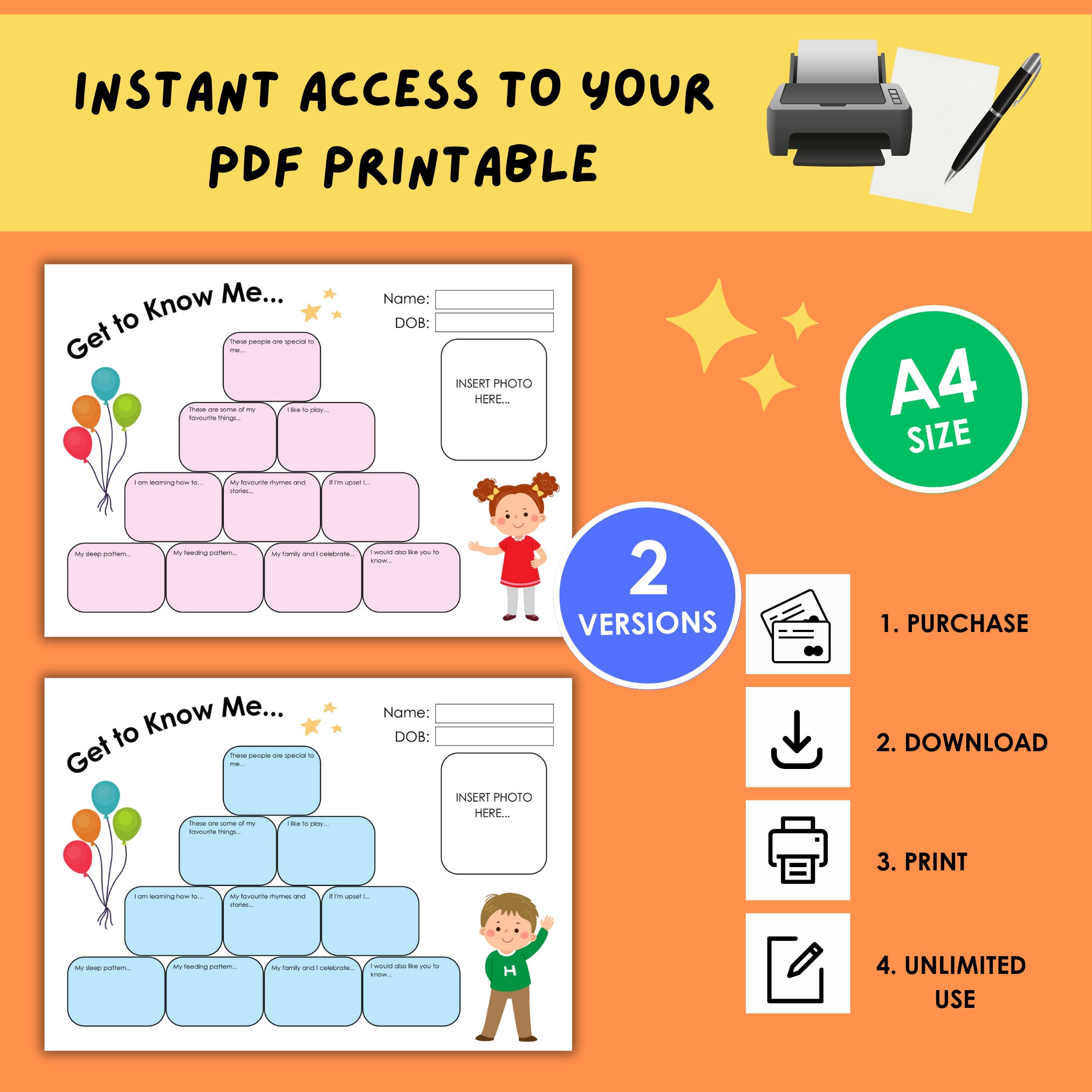 Day Care, Get to Know My Child, Child Information Request, Childminder ...