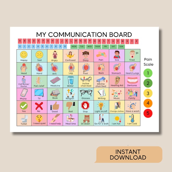 Communication Board For Adults In Hospital at Susan Burke blog