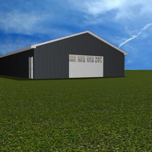 40x64 Pole Barn Plan - Etsy