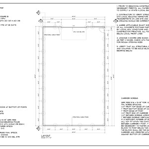 40x64 Pole Barn Plan - Etsy